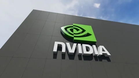 Nvidia logo on the wall, Editorial use o... | Stock Video | Pond5