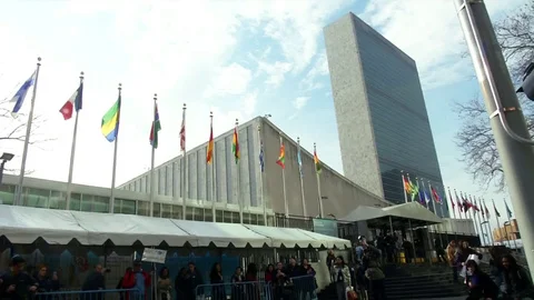 NY students skip school, calling for cli... | Stock Video | Pond5