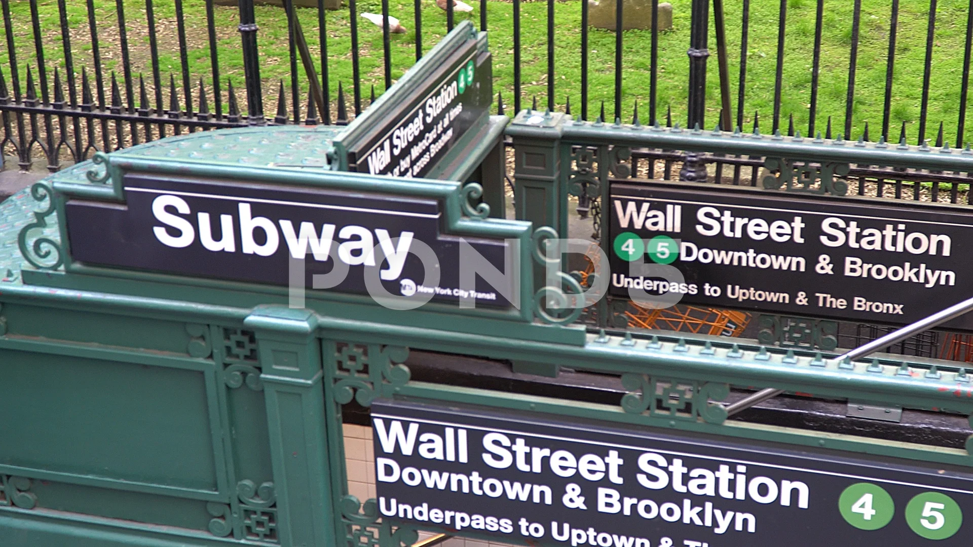 Subway Train Station Entrance