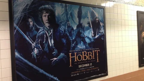 NYC Subway Print Billboard Ads For The M... | Stock Video | Pond5