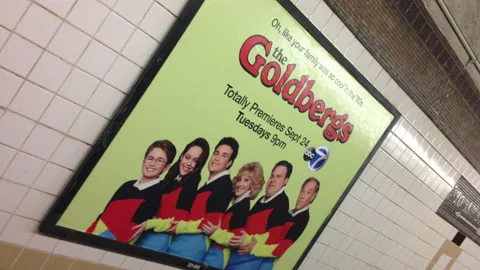 NYC Subway Print Billboard Ads For The A... | Stock Video | Pond5