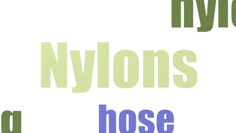 Nylons Word Cloud Animated Isolated On W... | Stock Video | Pond5