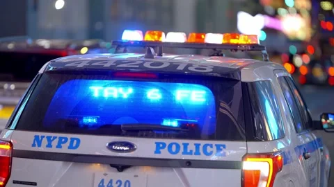 NYPD New York Police Car on duty - NEW Y... | Stock Video | Pond5