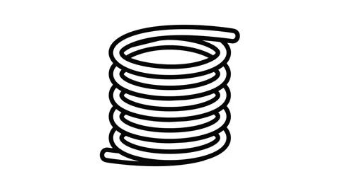 Cartoon Coil Spring
