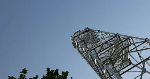 Observation Metal Tower Bottom View. Sta... | Stock Video | Pond5
