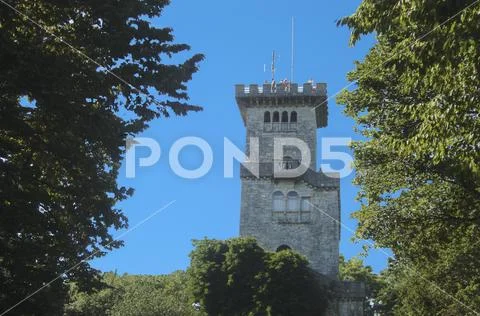 Observation tower on Mount Akhun Stock Image ~ #170779996