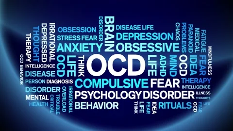 OCD animated word cloud,Obsessive-Compul... | Stock Video | Pond5