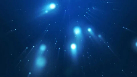 Ocean Deep Water Blue particle downwards... | Stock Video | Pond5