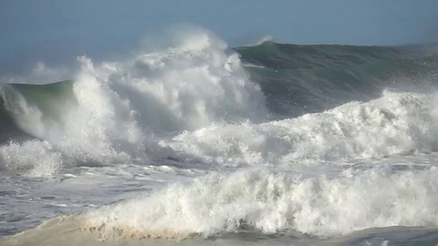 Ocean hurricane waves | Stock Video | Pond5