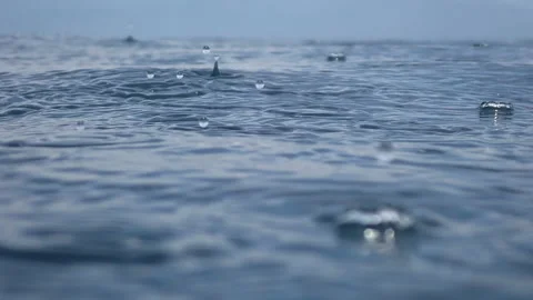 Ocean rain shower | Stock Video | Pond5