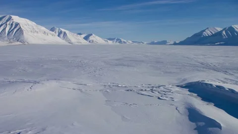 Ocean tide visualized in arctic ocean wi... | Stock Video | Pond5