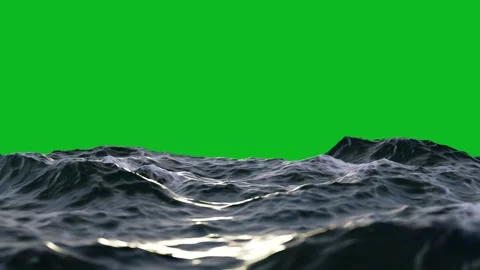 Ocean Water Waves With green screen | Stock Video | Pond5