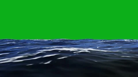 Ocean Water Waves With green screen | Stock Video | Pond5