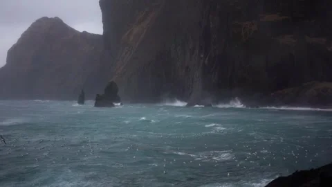 Ocean Waves During a Storm, Computer gen... | Stock Video | Pond5