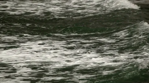 ocean waves white caps at large | Stock Video | Pond5