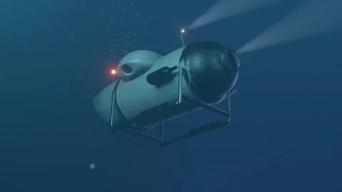 OceanGate Titan Sub Descending | Stock Video | Pond5