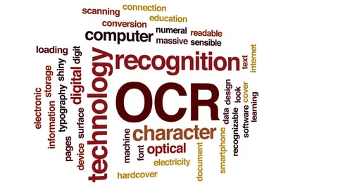 OCR animated word cloud, text design ani... | Stock Video | Pond5