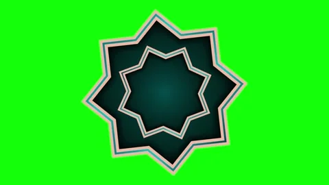 An octagonal Islamic design with a rotat... | Stock Video | Pond5
