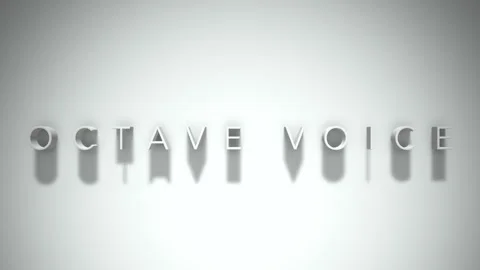 octave voice 3D title animation white te... | Stock Video | Pond5