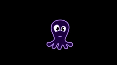 Cartoon Octopus Stock Videos – Royalty-Free HD & 4K Videos | Pond5