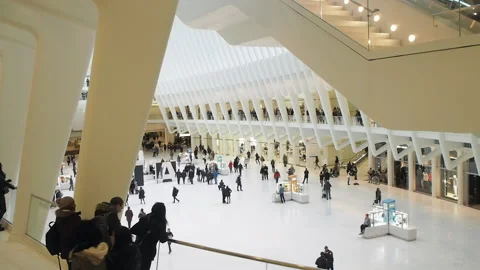 Oculus, World Trade Center. Escalator up... | Stock Video | Pond5