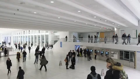 Oculus, World Trade Center. Path train, ... | Stock Video | Pond5