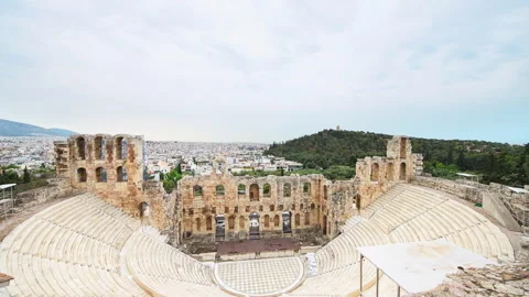 Odeon of Herodes Atticus Herodeon Roman ... | Stock Video | Pond5