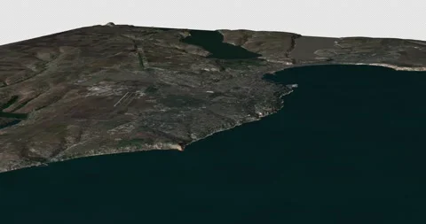 Odesa map from south to north with 3d re... | Stock Video | Pond5