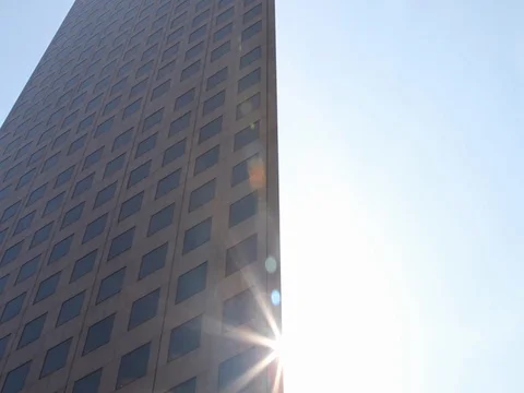 Office Building with Lens Flare | Stock Video | Pond5