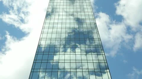 Office building skyscraper time-lapse cl... | Stock Video | Pond5