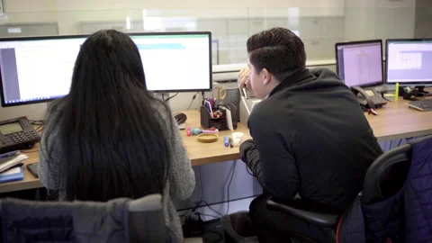 Office Building Workers Stock Video Footage | Royalty Free Office ...