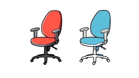 Office Chair Sketch Stock Footage ~ Royalty Free Stock Videos | Pond5