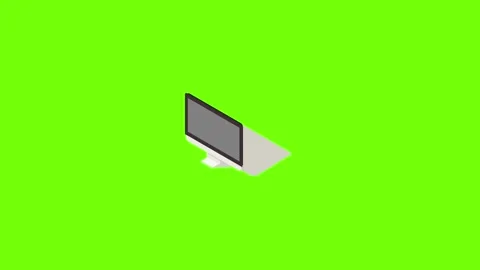Office computer monitor icon animation | Stock Video | Pond5