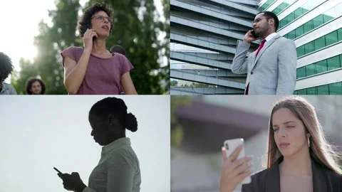 Office employees of different races talk... | Stock Video | Pond5