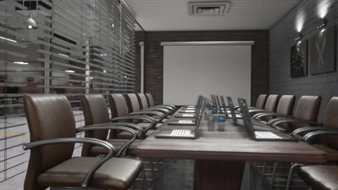 Office Room 2D Animation Stock Video Footage | Royalty Free Office Room ...