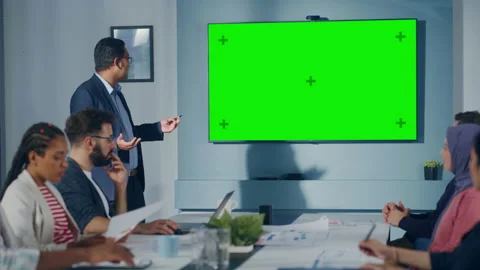 Office MeetinPresentation Green Screen T... | Stock Video | Pond5
