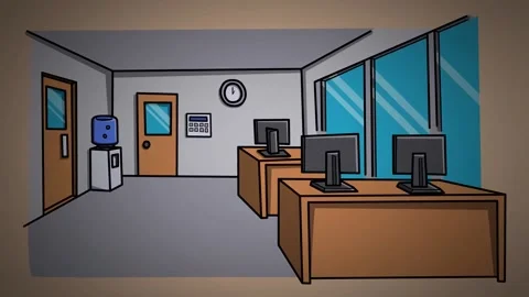 office Sketch and 2d animation | Stock Video | Pond5