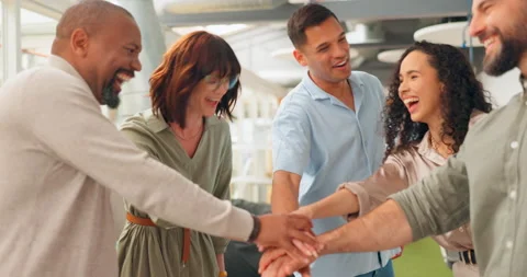 Office, teamwork and happy employees in ... | Stock Video | Pond5