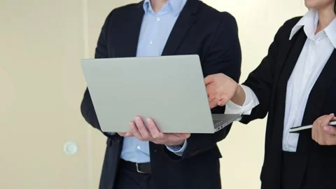 Office workers collaborating on a new pr... | Stock Video | Pond5