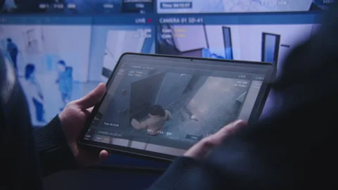 Police Officer Tablet Stock Footage ~ Royalty Free Stock Videos | Pond5