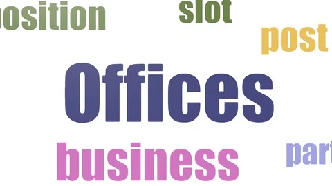 Offices Tag Cloud Animated On White Back... | Stock Video | Pond5