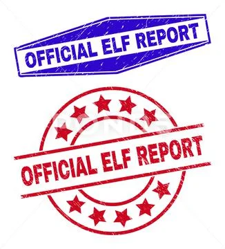 OFFICIAL ELF REPORT Distress Stamps in Round and Hexagon Forms ...