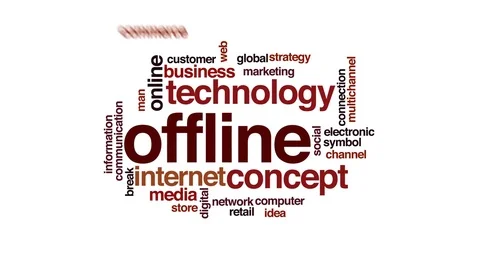 Offline animated word cloud, text design... | Stock Video | Pond5