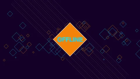 Offline Blue Text On Seamless Loop Backg... | Stock Video | Pond5