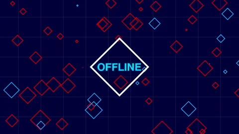 Offline Blue text on Seamless Loop Backg... | Stock Video | Pond5