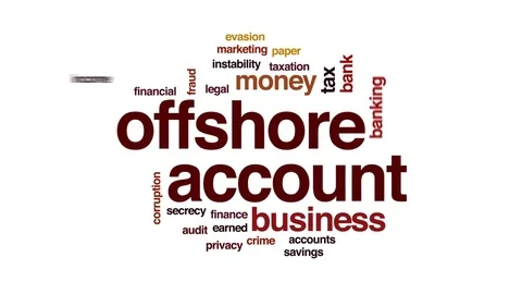 Offshore account animated word cloud, te... | Stock Video | Pond5