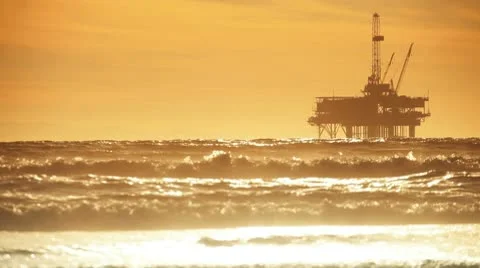 Offshore Oil Rig Stock Footage ~ Royalty Free Stock Videos | Pond5