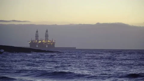4K Offshore Oil Rig Stock Footage ~ Royalty Free Stock Videos | Pond5