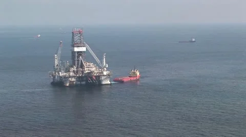 Offshore Oil Rig Stock Footage ~ Royalty Free Stock Videos | Pond5