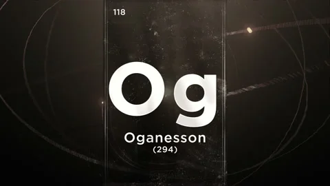 Oganesson (Og) symbol chemical element o... | Stock Video | Pond5